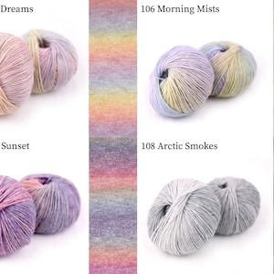 Premium Glazed Variegated Multi-color Yarn, Variegated Blended Cotton ...