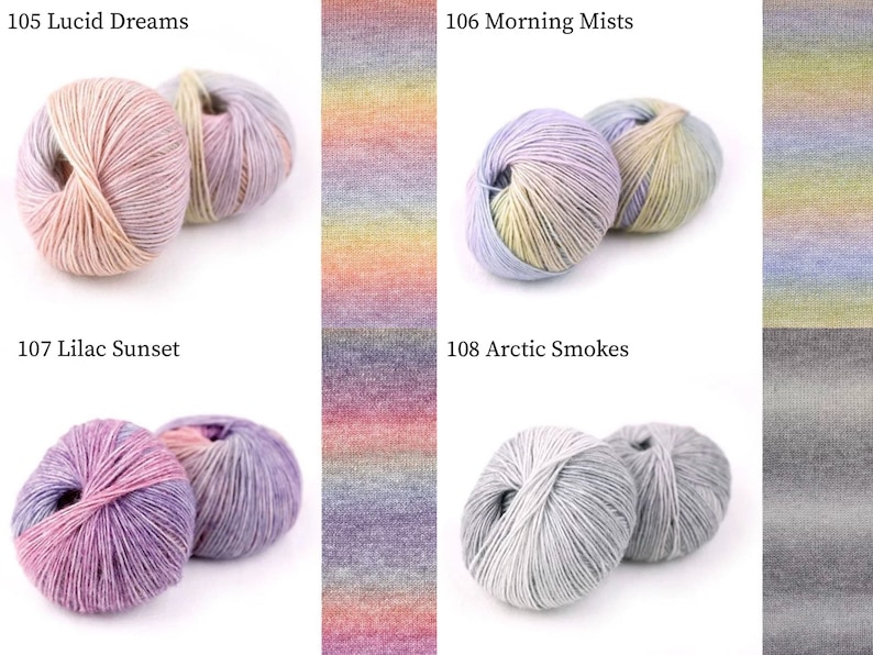 Premium Glazed Variegated Multi-color Yarn, Variegated Blended Cotton ...