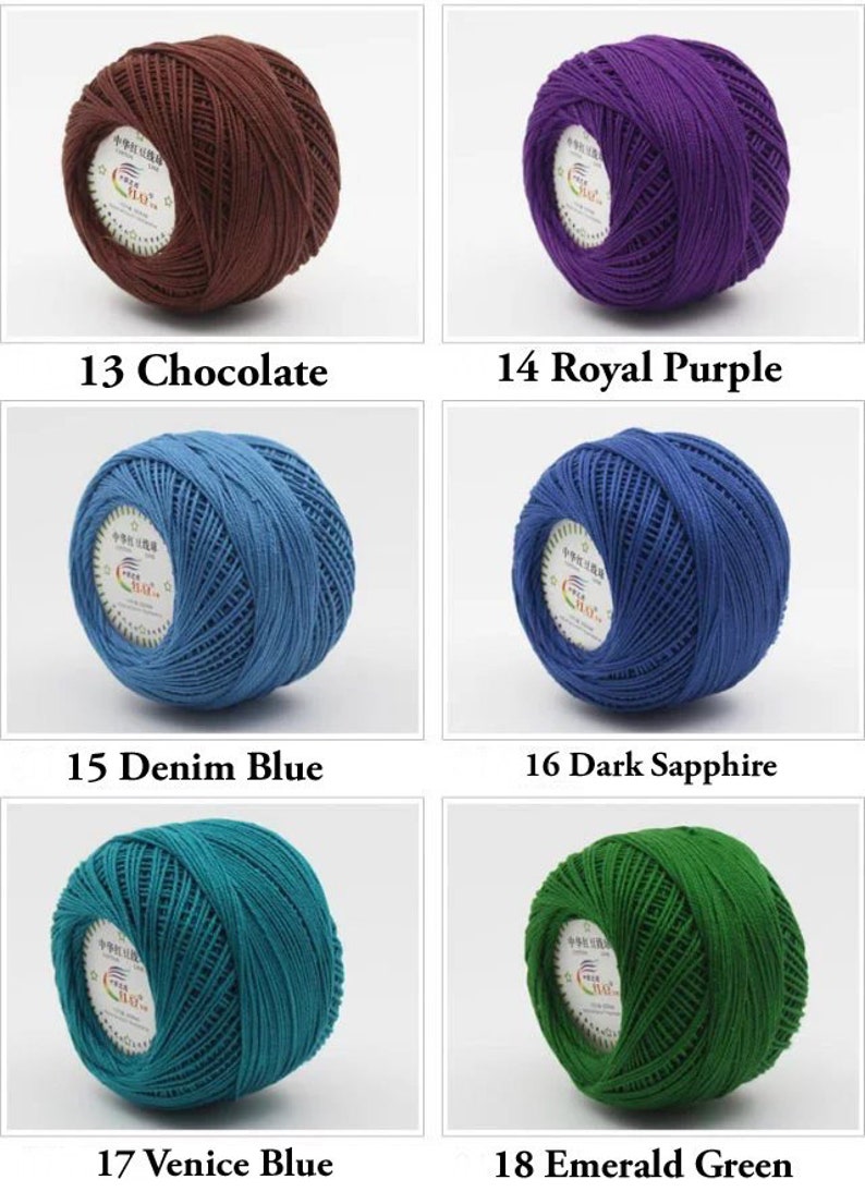 3-ply 100% Cotton Lace Yarn in Size 3 50 Grams/170 M, Lace Yarn for ...