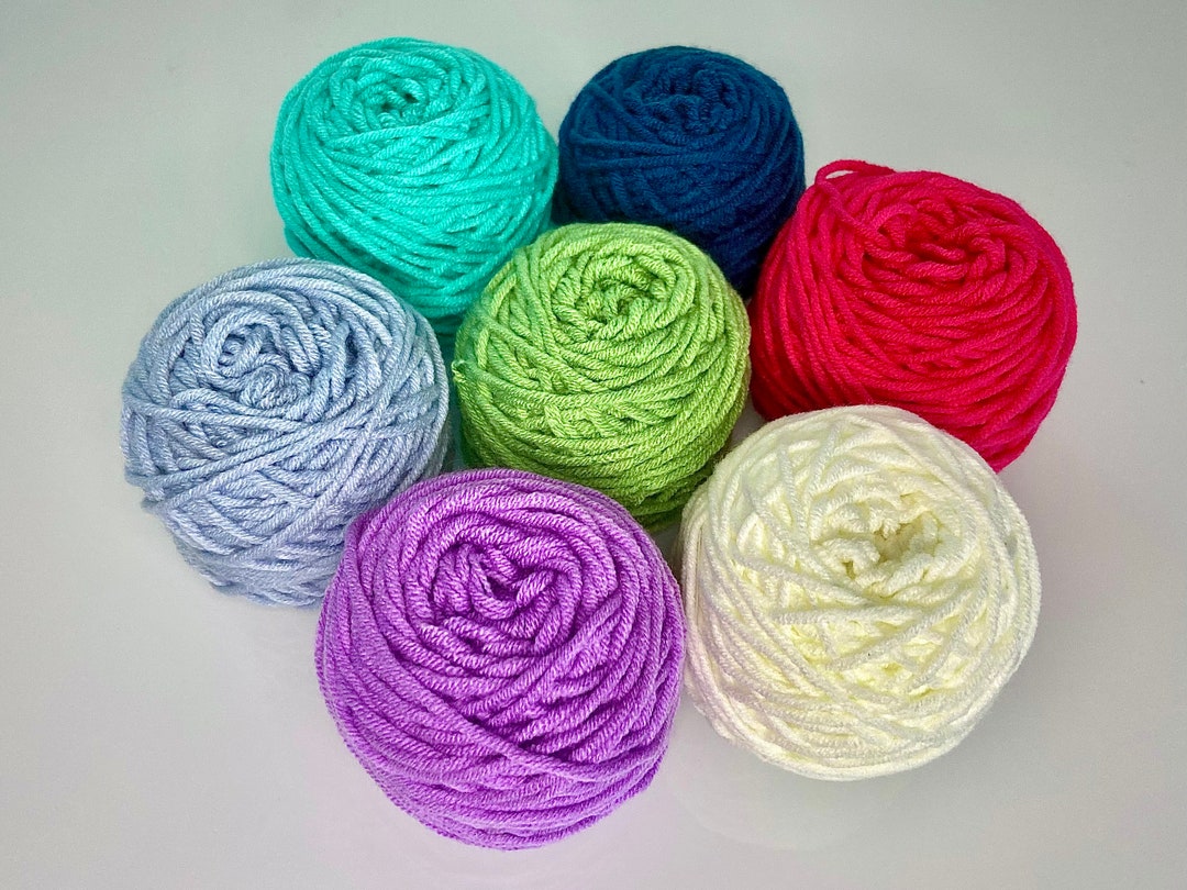 5 Ply Milk Cotton Yarn Small Ball of 23 Grams for Amigurumi, Crochet ...
