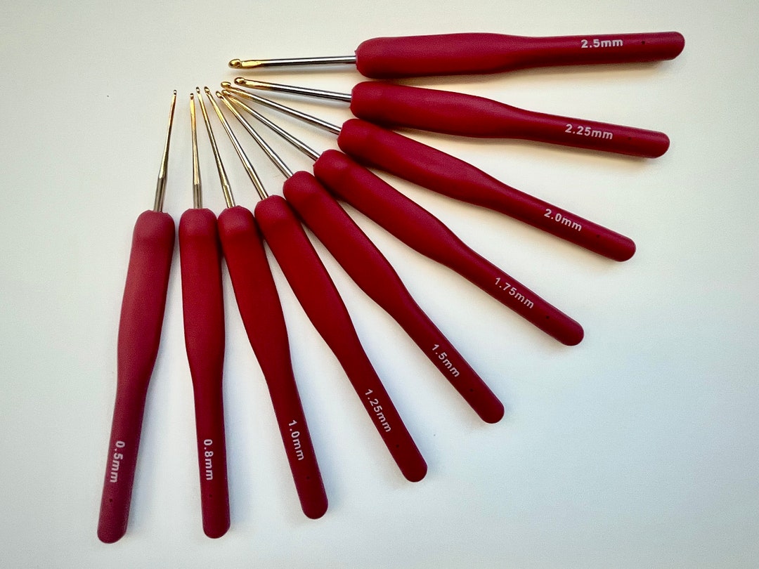 Gold Tip Ergonomic Metal Crochet Hook, Aluminum Crochet Hook With ...