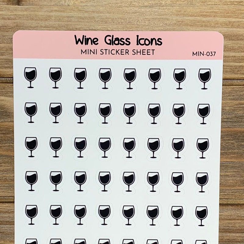 Wine Glass Stickers - Etsy