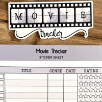 Printable & Fillable Movie Tracker, Movie Journal, Movie Review, Movie ...