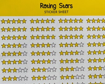 Yellow Star Sticker | Etsy