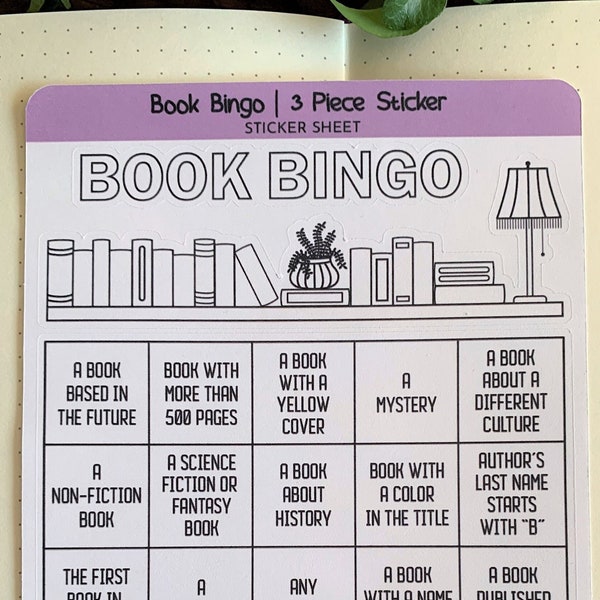 Book Club Bingo Cards - Etsy
