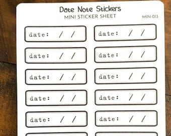 160 Removable Date Labels - Etsy