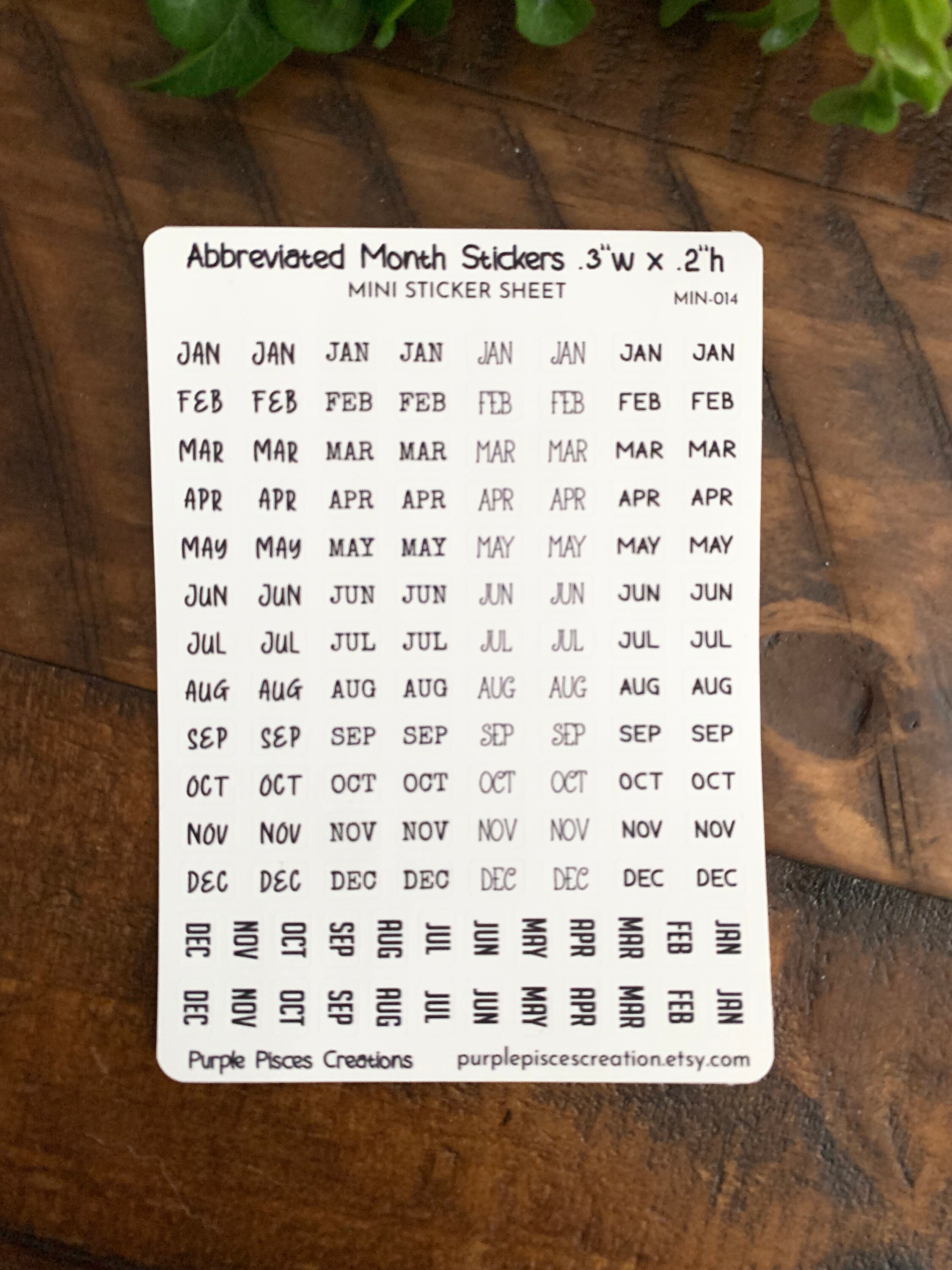 abbreviated-month-stickers-mini-sticker-sheet-10-sets-etsy