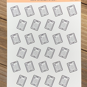 Small Bookish Icons Mini Sticker Sheets | Book Icons, Ebook Icons or ...