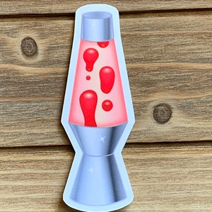 Lava Lamp Die Cut Sticker Laminated Premium Matte Sticker 1w X 3h ...