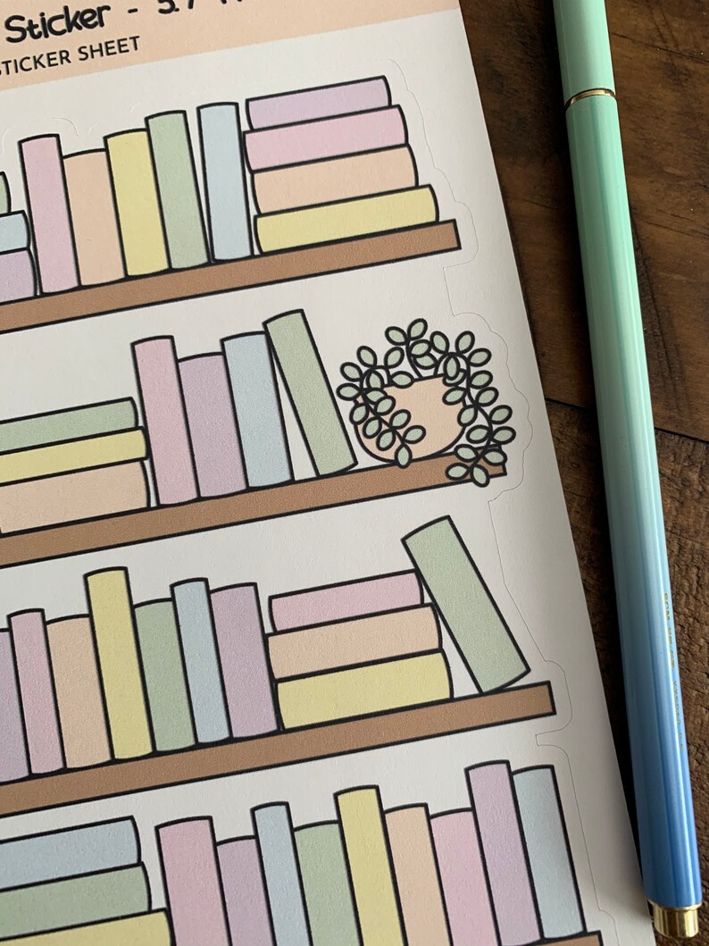 Reading Tracker Sticker Set Pastels 1 Reading Tracker | Etsy