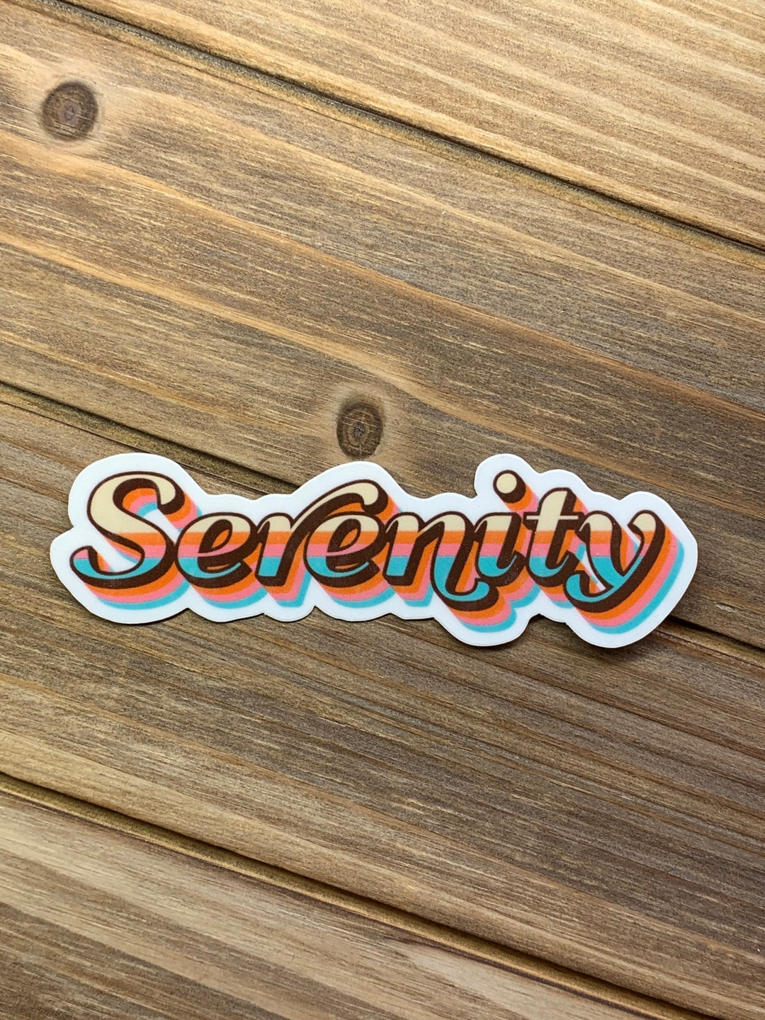 Serenity - 1 Die Cut Sticker | Laminated Premium Matte Sticker | 3.25"w ...
