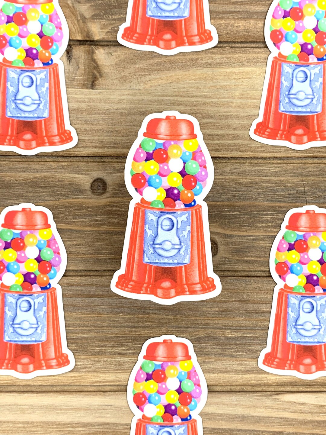 Gumball Machine Die Cut Sticker | 1.6"w X 2.9"h | Choice of Matte Paper ...