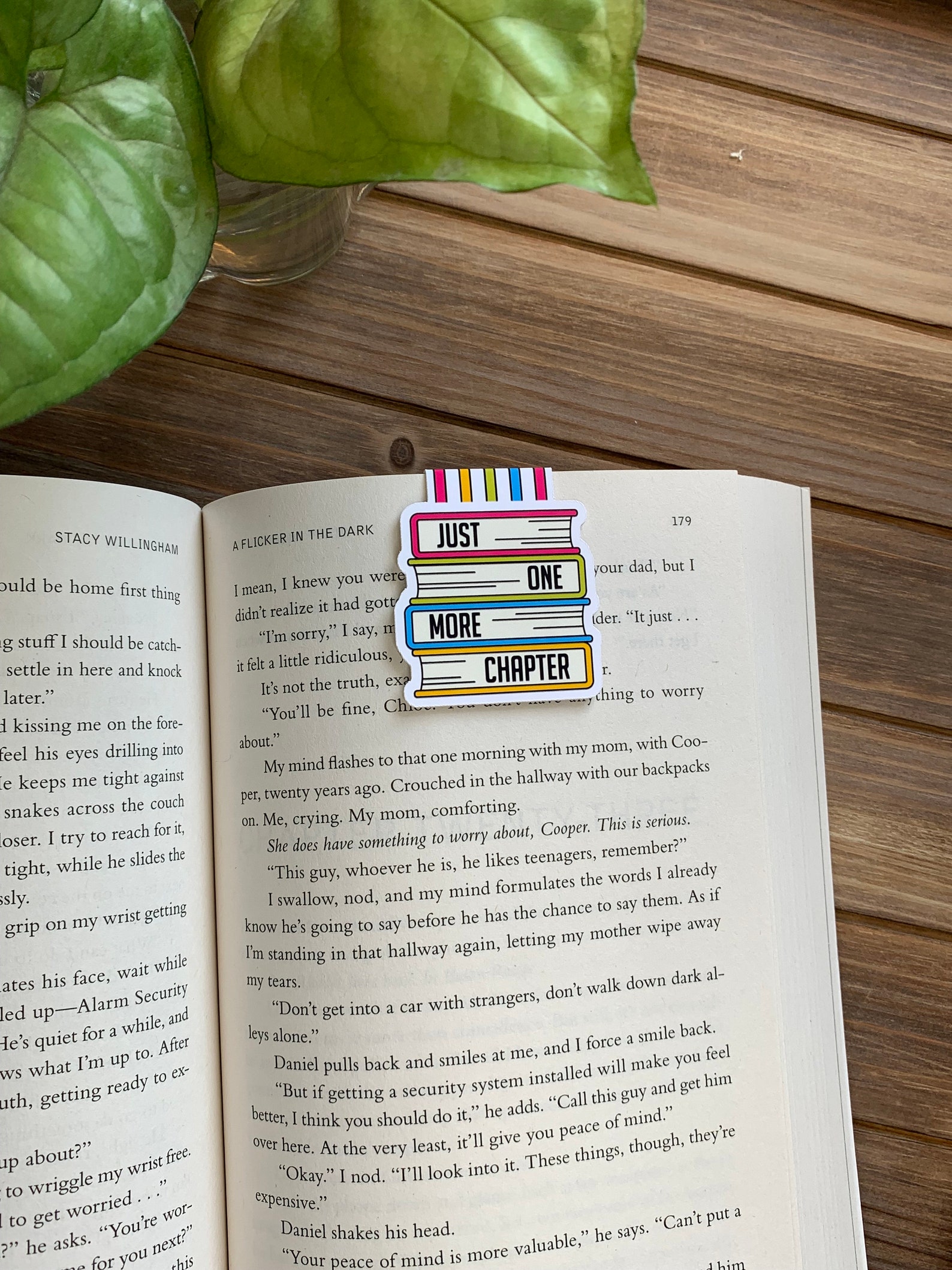 Magnetic Bookmark "just One More Chapter" | Folded Size: 1.75"w X 2"h ...