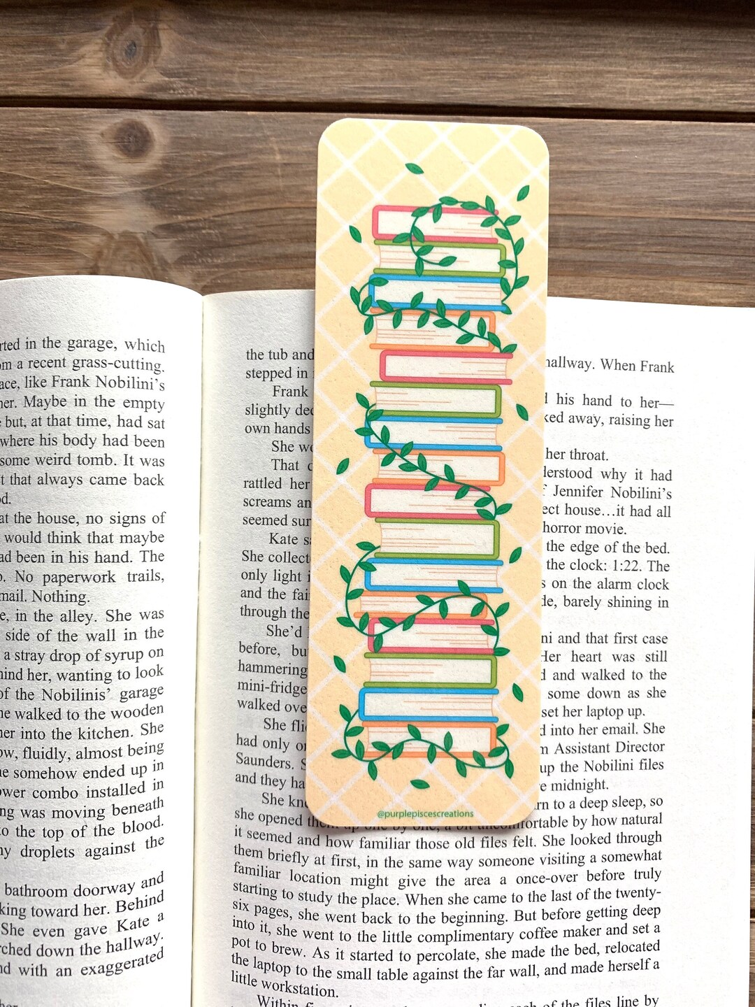 Book Vines Bookmark Handmade Laminated 2 w X 6 h Rounded Book Vines Bookmark Handmade Laminated 2 w X 6 h Rounded