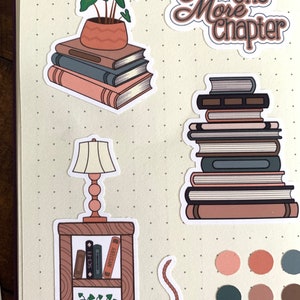Books, Books, Books Sticker Sheet | | Reading Themed Decorative ...