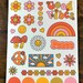 Good Vibes Sticker Sheet Retro Themed Decorative Sticker - Etsy