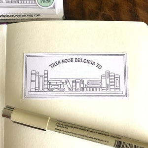 This Book Belongs to Sticker Pack | Rectangular Stickers W/old Type ...