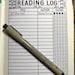Reading Log Sticker | 4.4"w X 5.9"h | Title, Author, and Rating Columns ...
