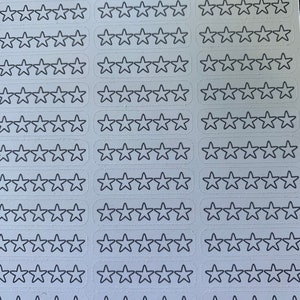 Rating STARS - Blank | .28"h X 1.08"w | 72 Stickers | Blank Stars on ...