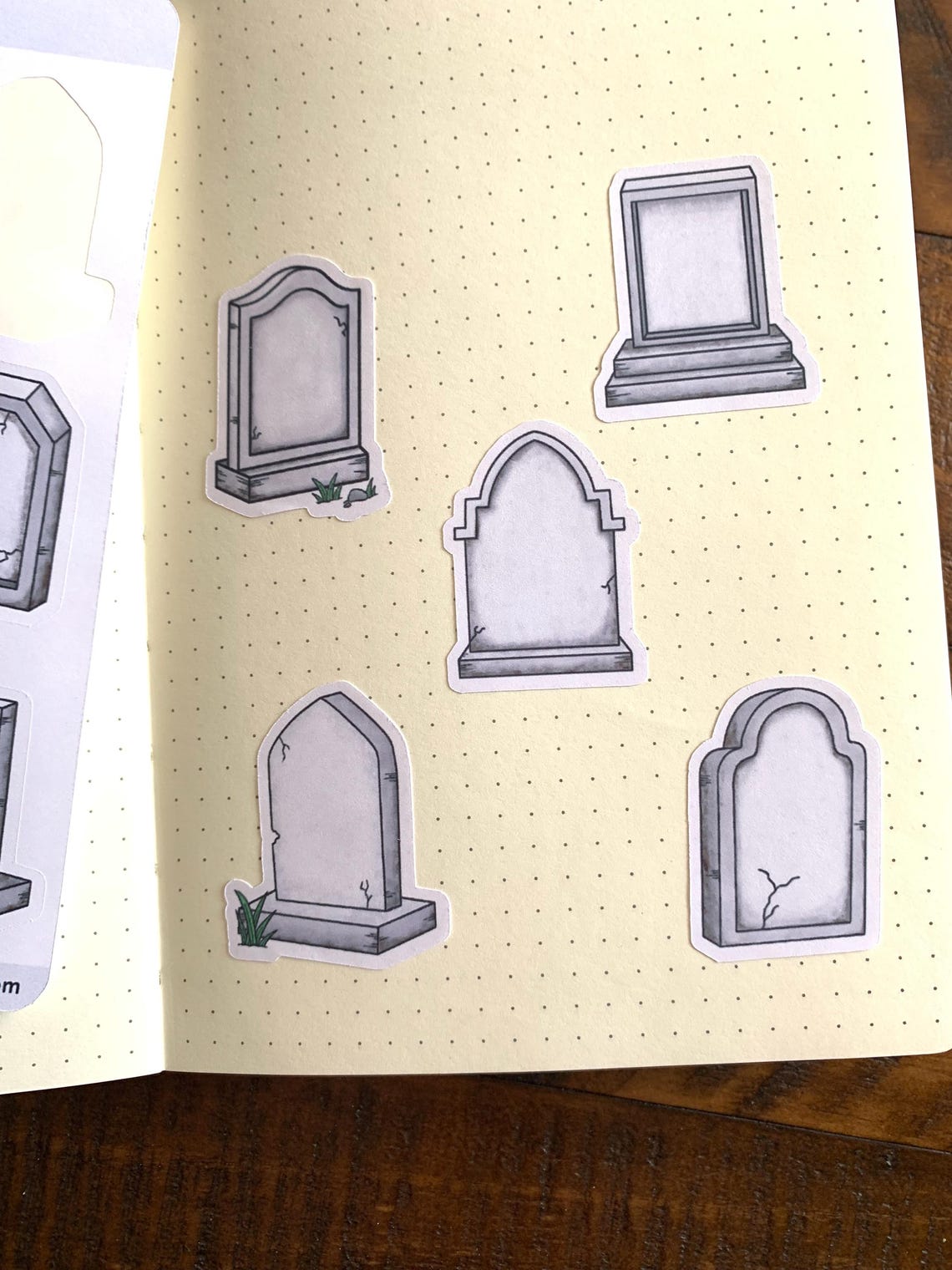 DNF Graveyard Sticker Sheet | 9 Stickers | Easy to Write On! | Bookish ...