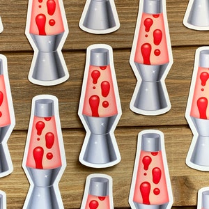 Lava Lamp Die Cut Sticker Laminated Premium Matte Sticker 1w X 3h ...