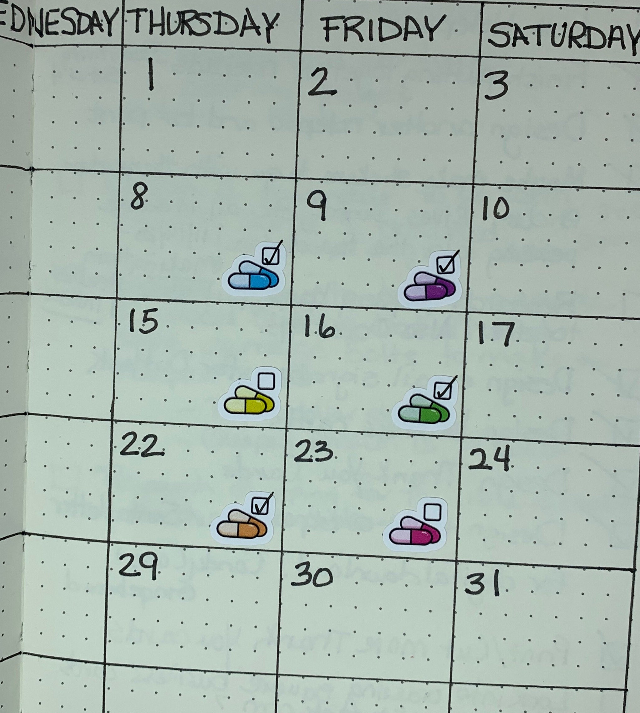 Take Your Meds & Check 'em off Sticker Sheet 96 Stickers - Etsy