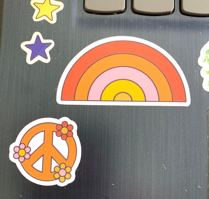Good Vibes Sticker Sheet Retro Themed Decorative Sticker - Etsy