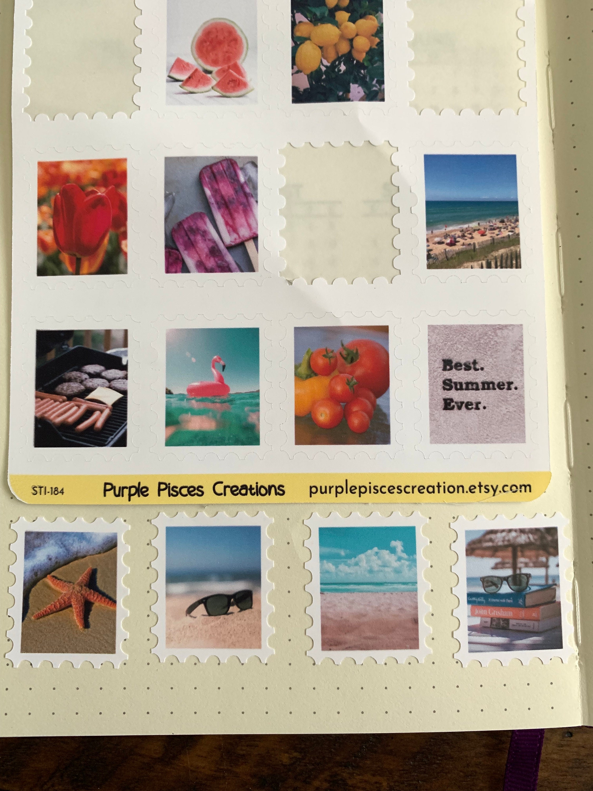 Summer Autumn Winter OR Spring Deco Stamps Sticker Sheet - Etsy