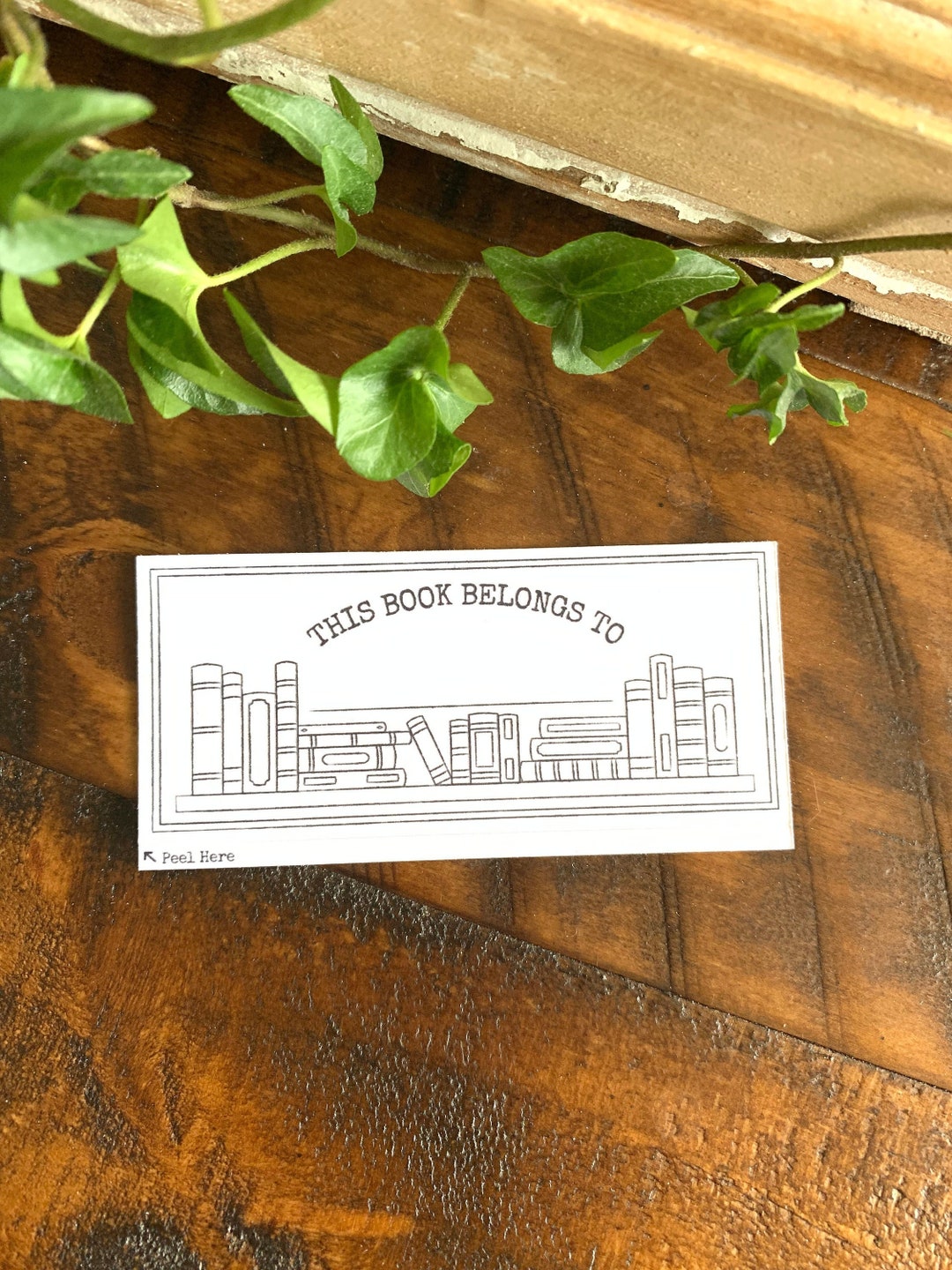 This Book Belongs to Sticker Pack | Rectangular Stickers W/old Type ...