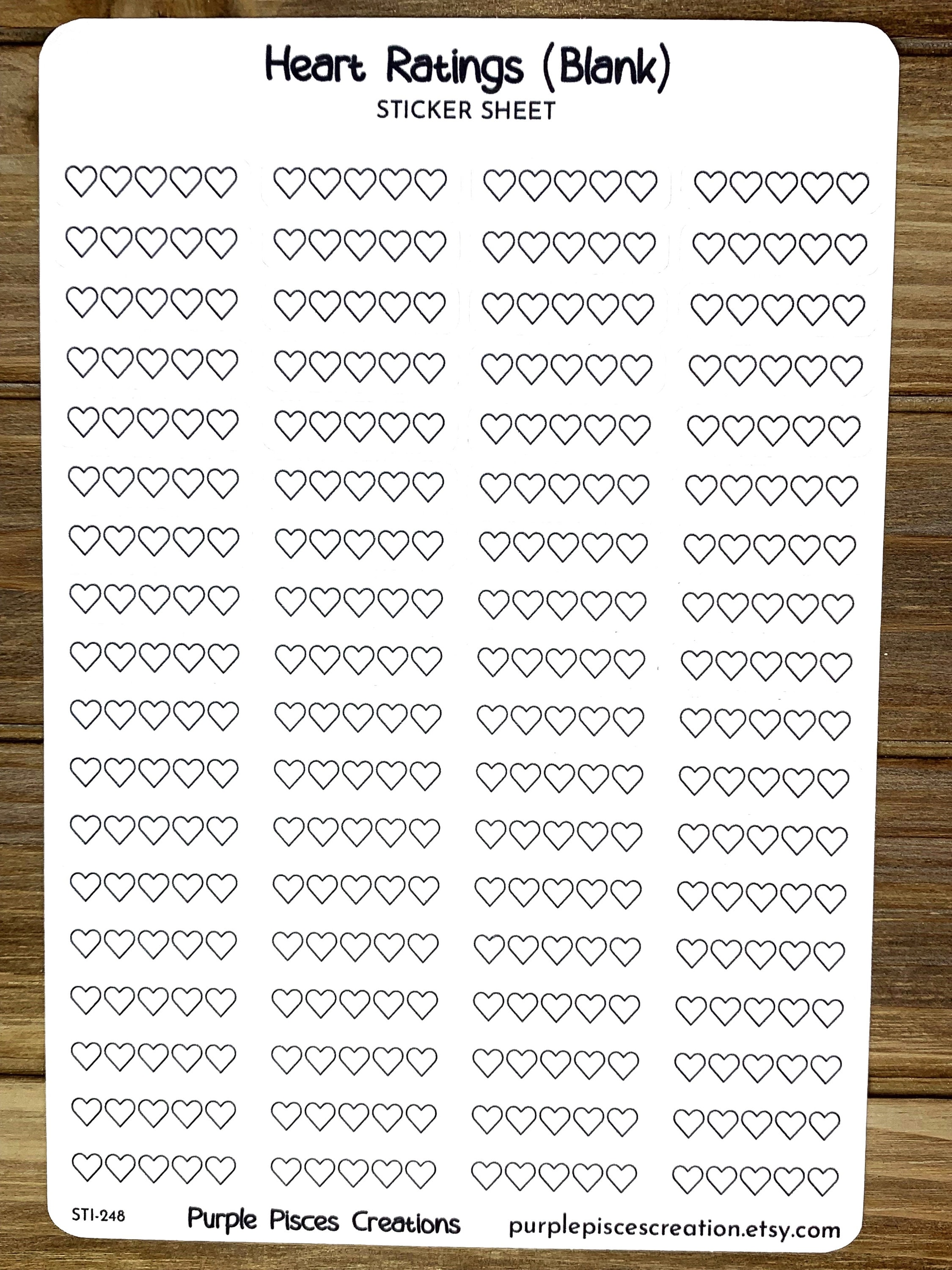 Unique Genre-themed Rating Stickers - BLANK | .28"h X 1.08"w | Choose ...