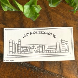 This Book Belongs to Sticker Pack | Rectangular Stickers W/old Type ...