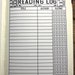 Reading Log Sticker | 4.4"w X 5.9"h | Title, Author, and Rating Columns ...