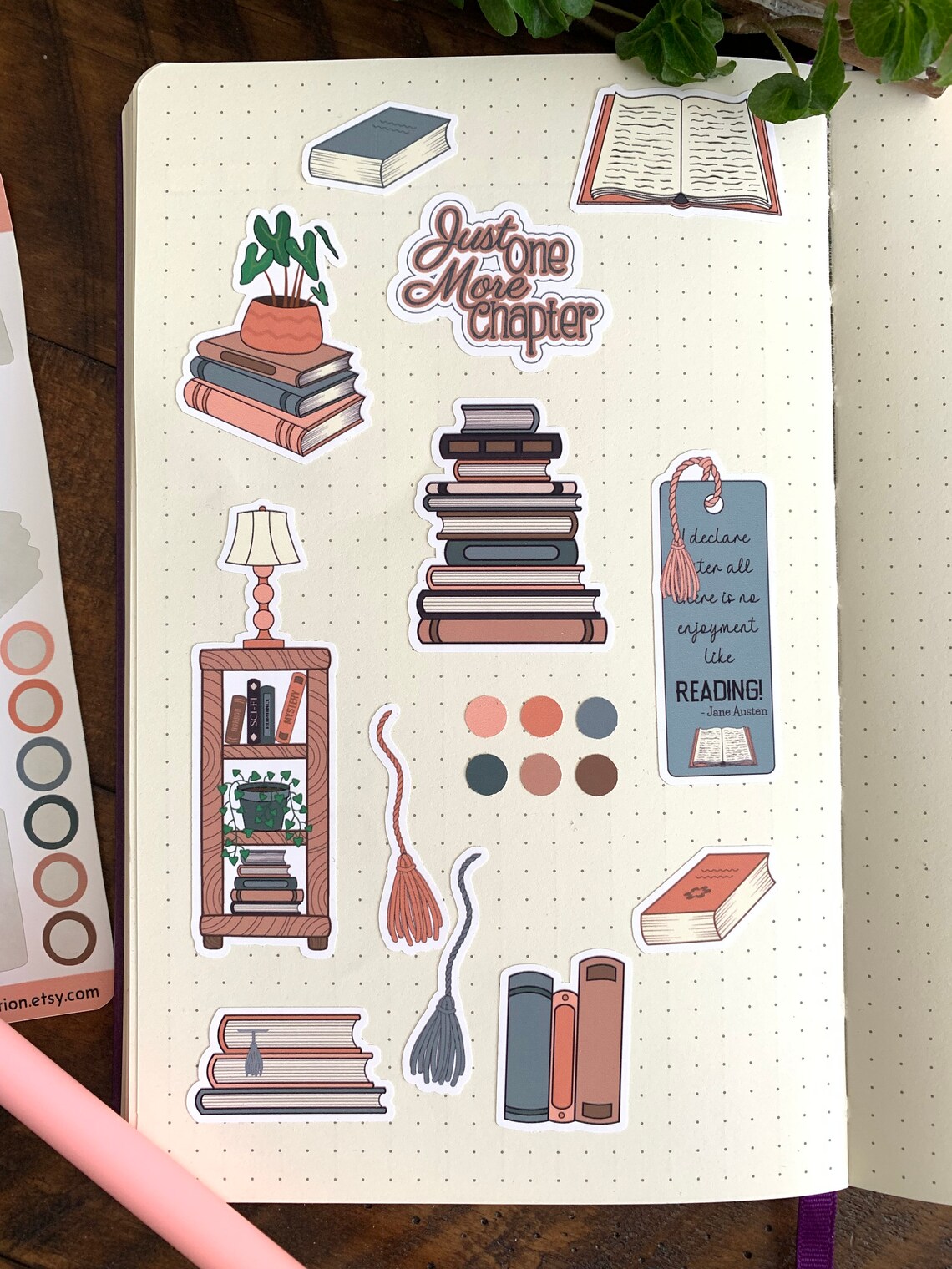 Books Books Books Sticker Sheet Reading Themed - Etsy