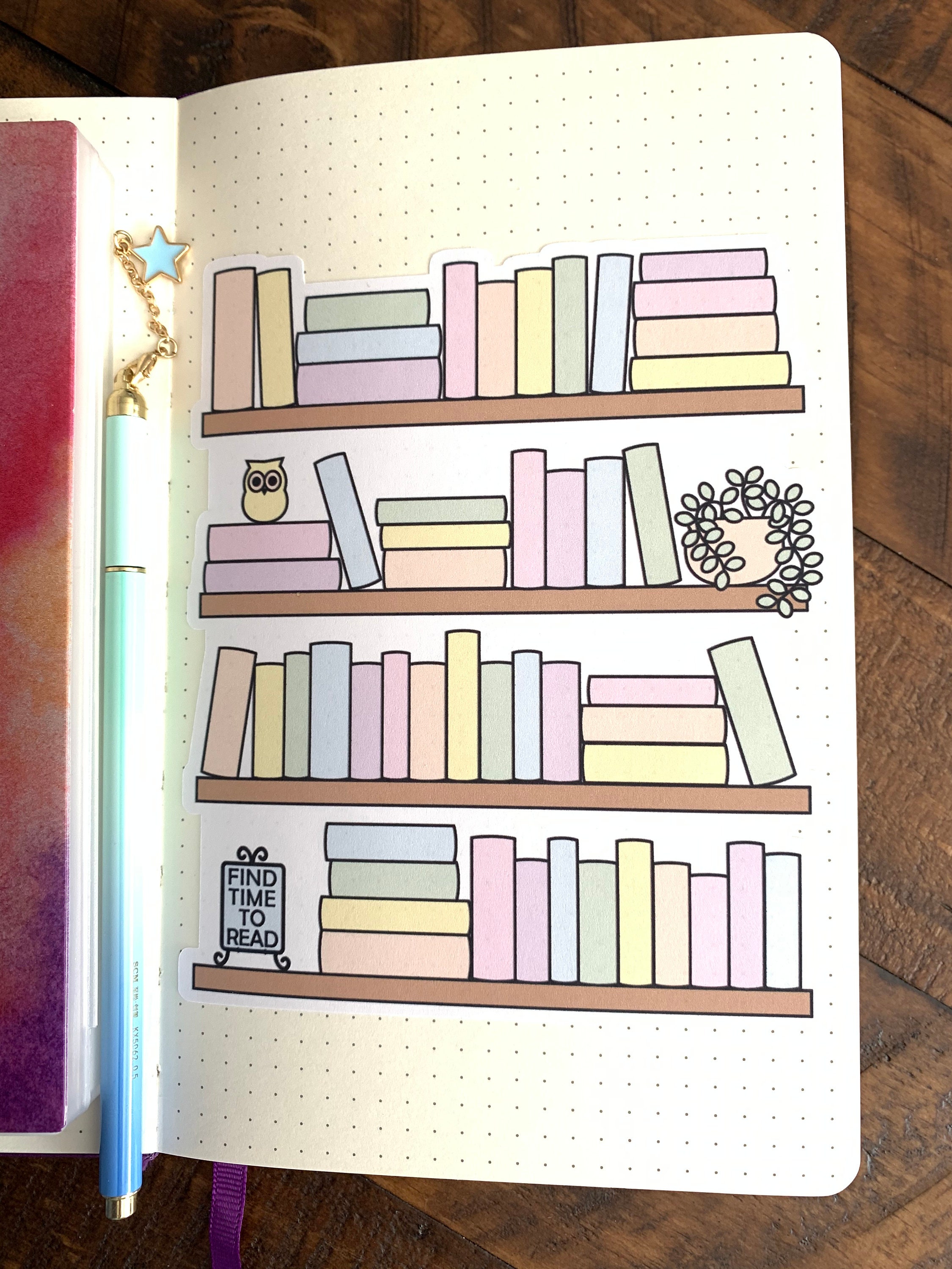 Reading Tracker Sticker Set Pastels 1 Reading Tracker | Etsy