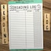 Reading Log Sticker | 4.4"w X 5.9"h | Title, Author, and Rating Columns ...