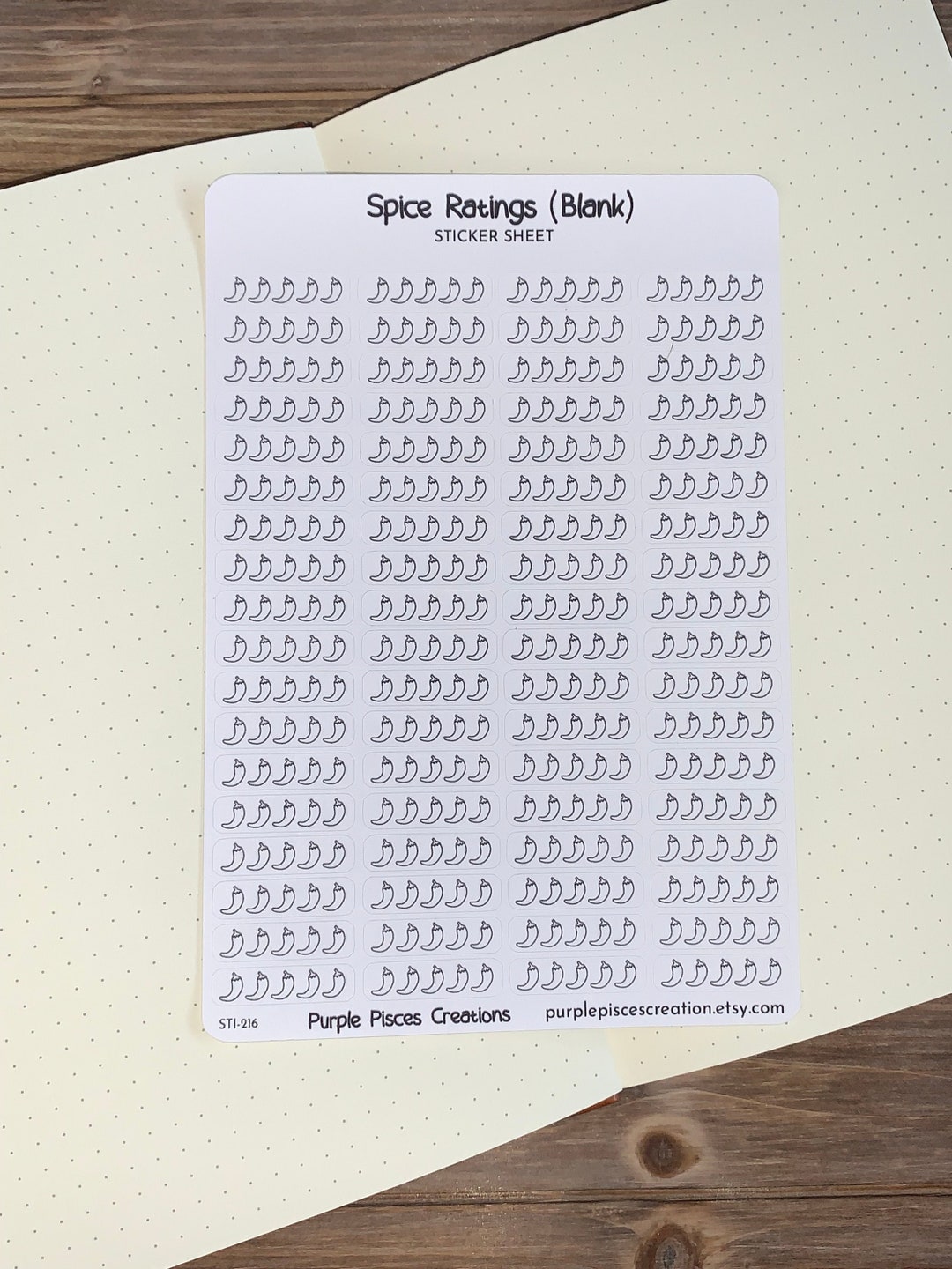 SPICE Rating Stickers - Blank | 72 - .28"h X 1.08"w Stickers | Blank ...