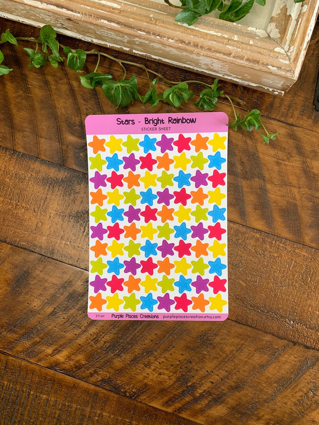 Stars - Bright Rainbow - Stickers | 80 Stickers | Each Sticker Approx ...