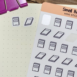 Small Bookish Icons Mini Sticker Sheets | Book Icons, Ebook Icons or ...