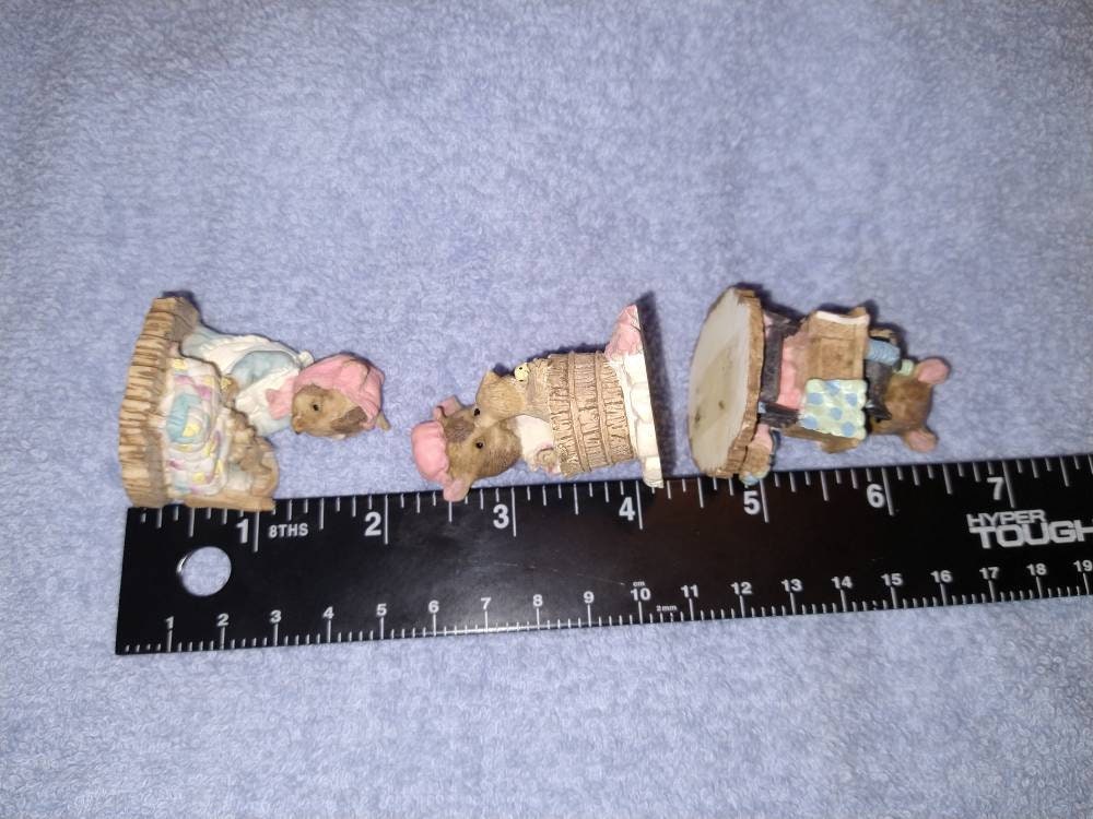 5 Mice Resin Figurines - Etsy
