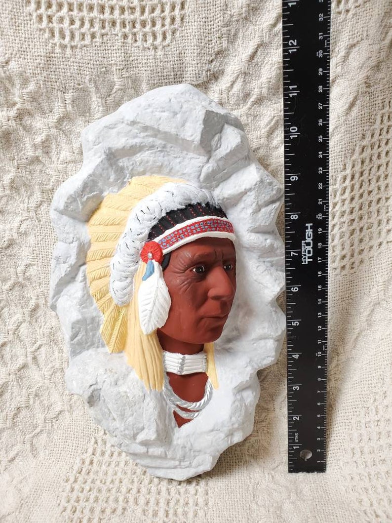 1981 Sittre Ceramic Native American Wall Hanging - Etsy