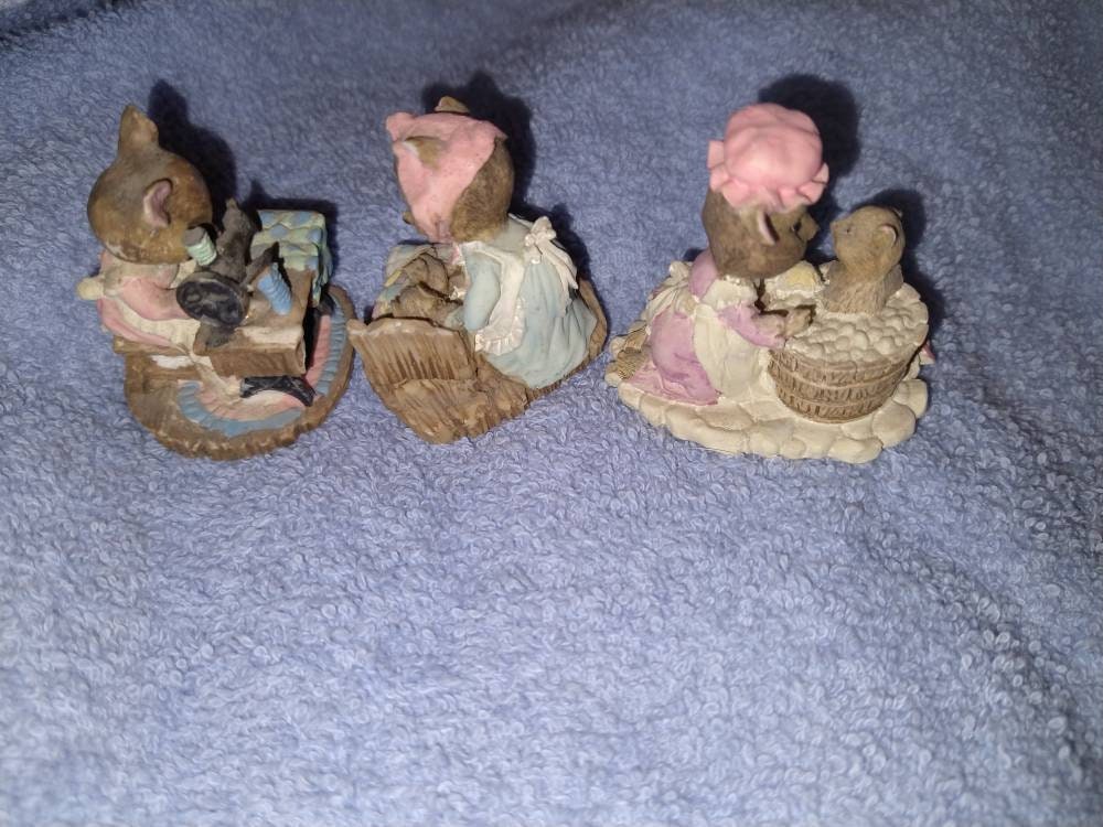 5 Mice Resin Figurines - Etsy
