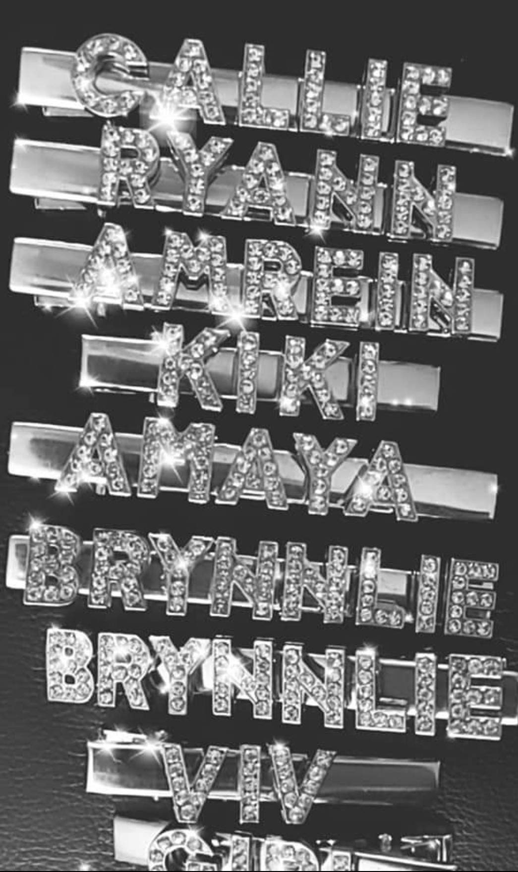 Personalized Bling Hair Clips - Etsy