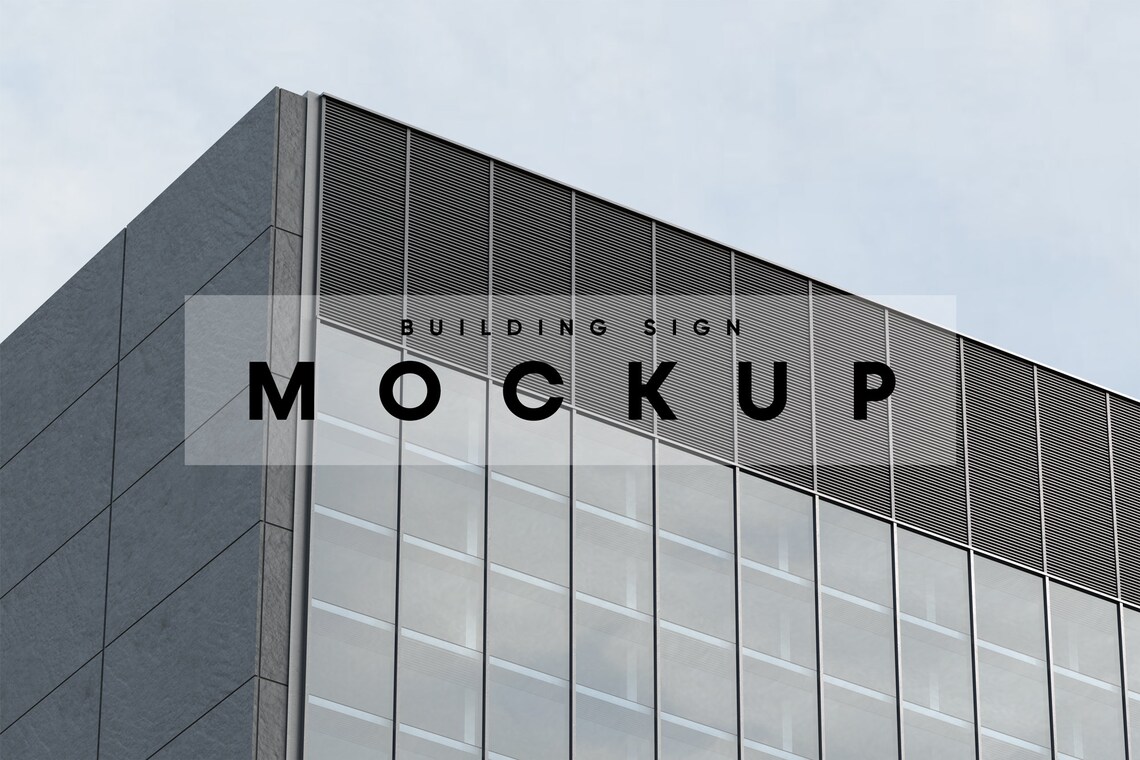 Building Sign Mockup Wall Mockup Sign Mockup Mural Mockup - Etsy