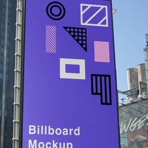 Vertical Billboard Mockup: Photo Realistic Sign PSD (digital Download ...