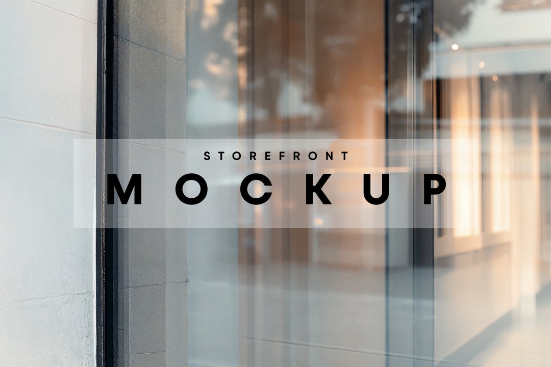 Window Sign Mockup, Storefront Mockup, Window Signage Mockup ...