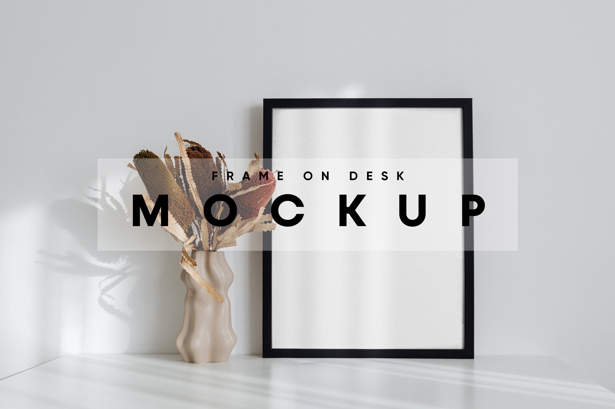Frame on Desk Mockup Poster Mockup Frame Mockup Photoframe | Etsy