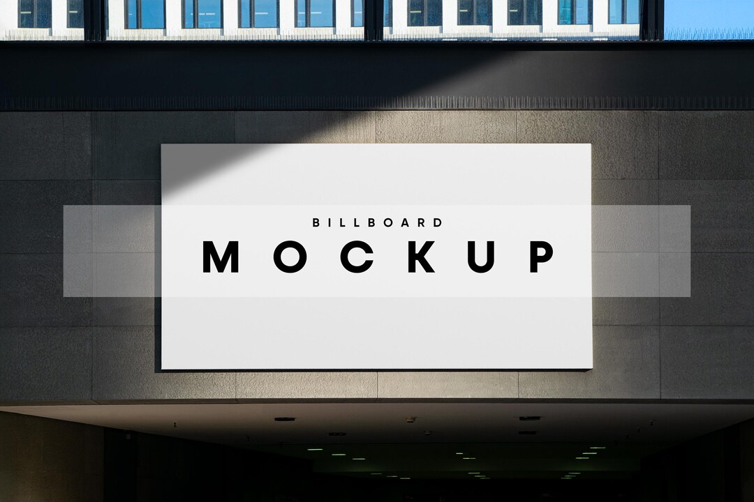 Billboard Mockup, Sign Mockup, Poster Mockups, Flag Mockup, Information ...