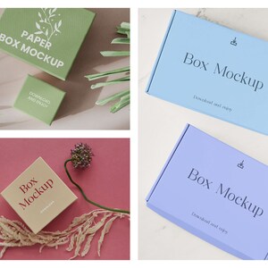 Box Mockups: Packaging Mockup Set (20 PSD Scenes) - Etsy