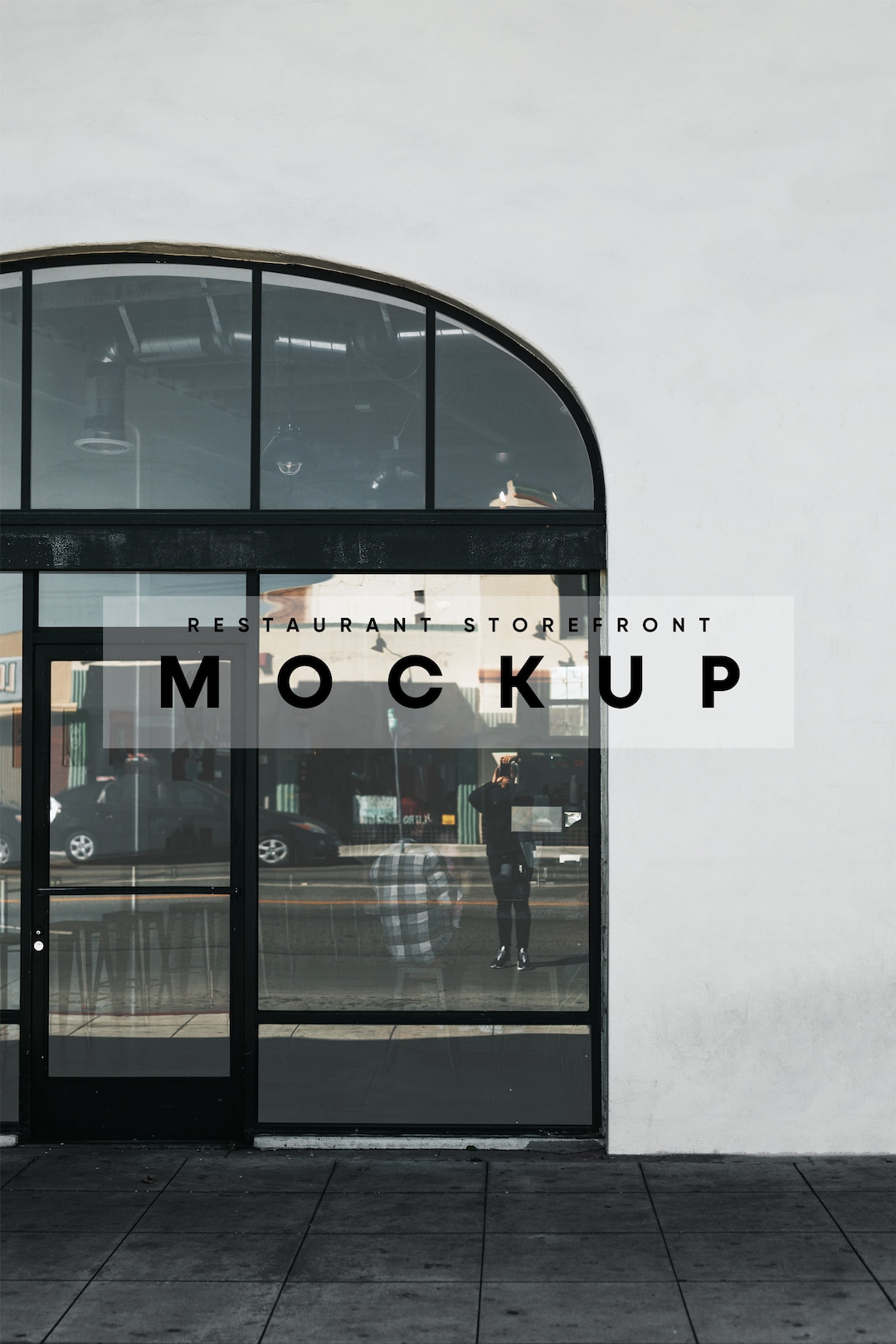 Restaurant Storefront Mockup, Store Front Mockup, Wall Mockup, Facade ...