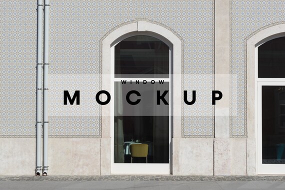 Window Sign Mockup Shop Sign Mockup Window Signage Mockup - Etsy